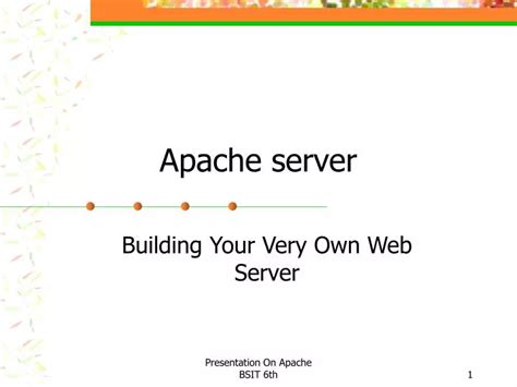Ppt Apache Server Powerpoint Presentation Free Download Id3640943