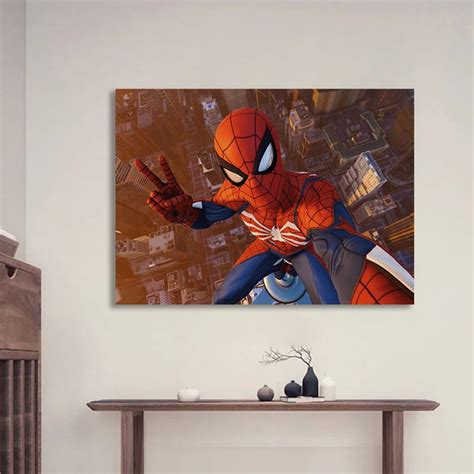 Картина Человек паук Spider Man 80х110 купить C доставкой на Ozon по