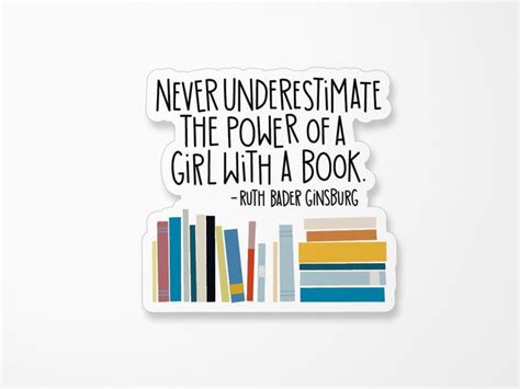 Rbg Book Quote Vinyl Sticker Jenni Bick Custom Journals