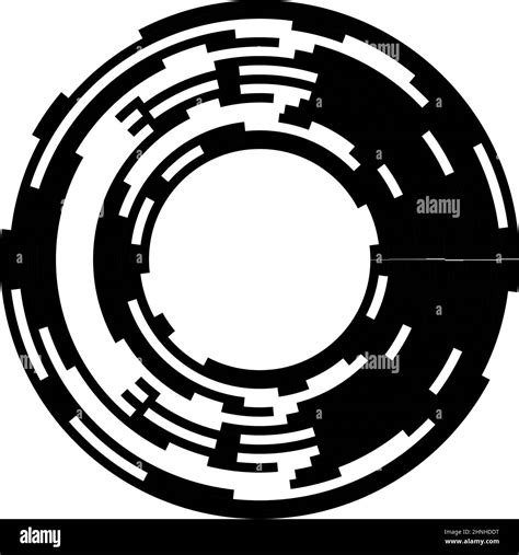 Abstract Gui Ui Geometric Circle Element Stock Vector Illustration