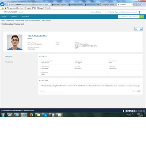 Nf 816 View Confirmation Statement Multiple Records Do Not Reflect In Education