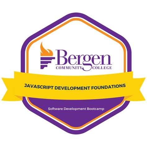 javascript development foundations bergen credly