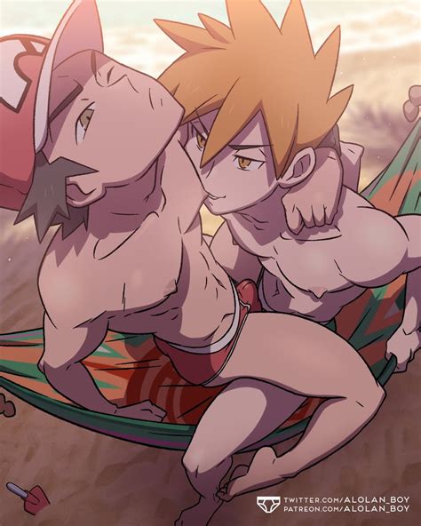 Red And Blue Oak Pokemon And More Drawn By Alolan Boy Danbooru