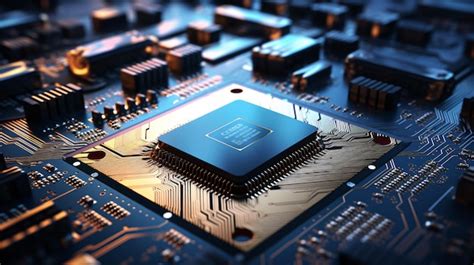 Premium Photo Computer Board With Processor For Artificial Intelligence