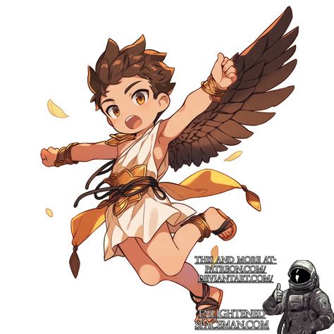 Chibi Olympus Hermes The God Of Travelers By Enlightenedspaceman On Deviantart