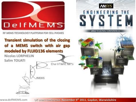 Transient Simulation Of The Closing Of A Mems Switch With Air Ansys