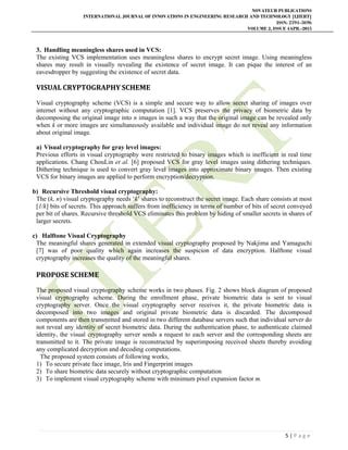 MEANINGFUL AND UNEXPANDED SHARES FOR VISUAL SECRET SHARING SCHEMES PDF