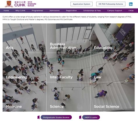 The Chinese University Of Hong Kong Application Guide Jins Homepage
