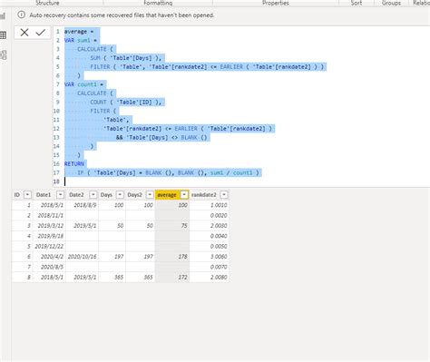Solved Average Calculated On Each Instance Microsoft Fabric Community