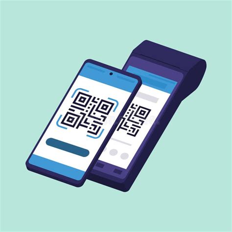 Contactless QR Code Scan And Pay Stock Vector Illustration Of Machine Ewallet 304266152