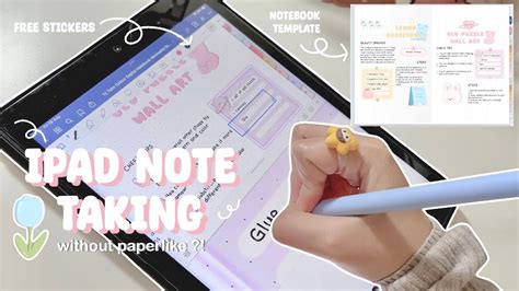Digital Note Taking IPad Handwriting Goodnotes 5 Babe Planner Template FREE STICKERS