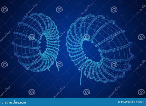 Toroidal Coil Inductor Royalty Free Cartoon 152947868