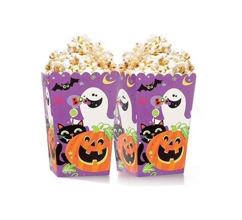 Pack De 6 Cajas De Palomitas Print Noche De Halloween