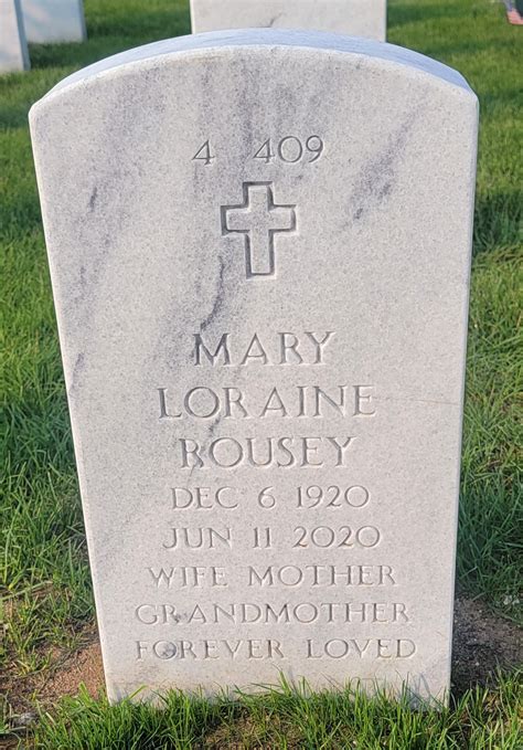 Mary Loraine Ehrhardt Rousey 1920 2020 Find A Grave Memorial