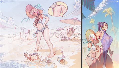 Beach Day Oc By Sabudenego Hentai Foundry