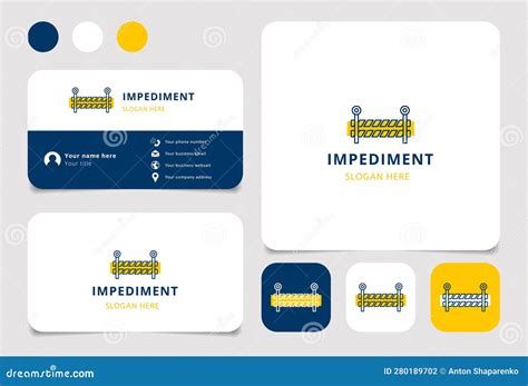 Impediment Logo Design With Editable Slogan Branding Book And Business