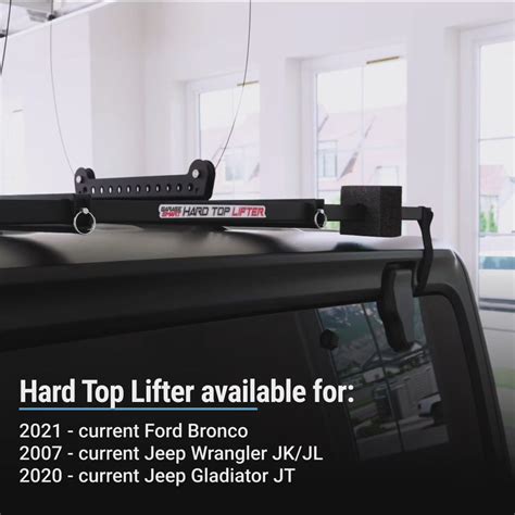 Hard Top Lifter Bronco Garage Smart