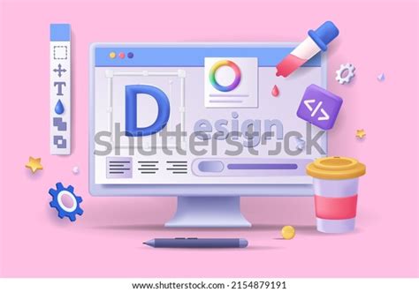 Toolkituiux Scene Creator Mobile Application Design Stock Vector Royalty Free 2154879191