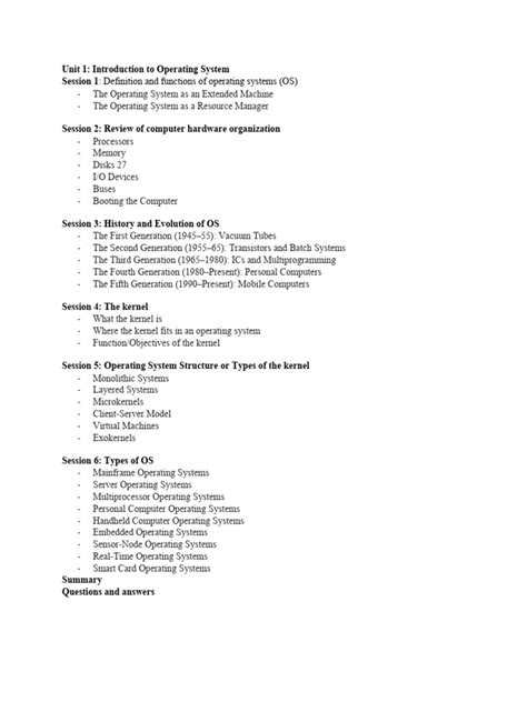 operating system secandsession pdf operating system kernel