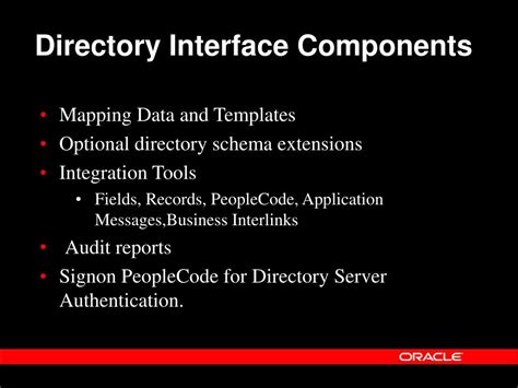 Ppt Peoplesoft Directory Interface For Hrms Prepared For Usm Regional