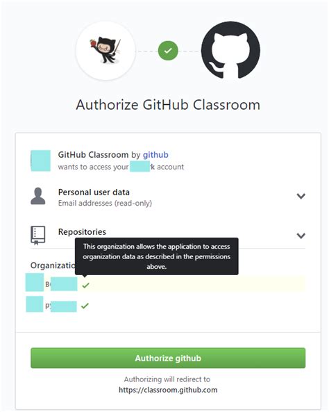 Accepting Classroom Assignment Requires Babes Grant Access To All Their Orgs Issue