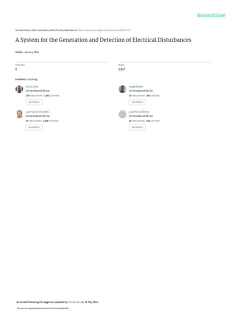 A System For The Generation And Detection Of Elect Pdf Wavelet Amplitude