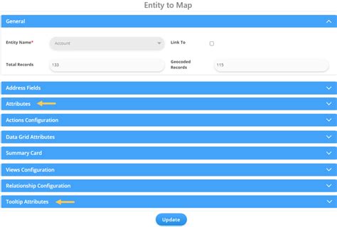 Configure The Tooltip And Detailed Attributes In Mappyfield 365