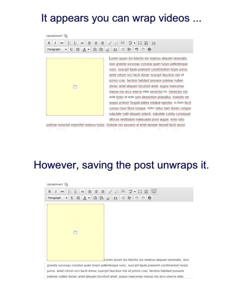 Wordpress Wrap Text Around Video With This Little Trick