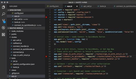 Nodejs Interactive Debugging Quickbooks Online Intuit Developer