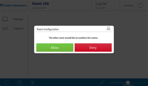 How To Combine Rooms Using A Crestron Panel Kp School Of Medicine It