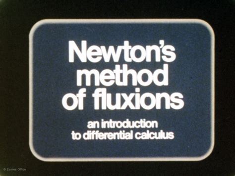Newtons Method Of Fluxions An Introduction To Differential Calculus