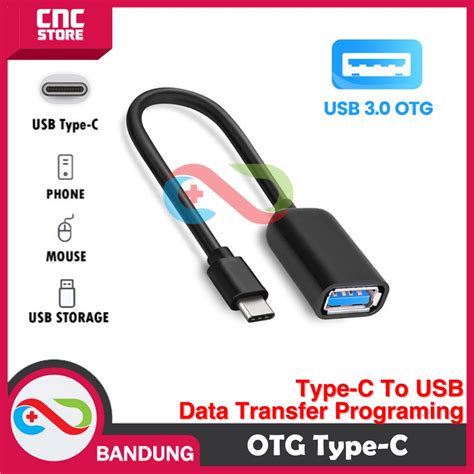 Jual Otg Type C Usb 3 0 Data Transfer Programing Flashdisk Typec Kabel Shopee Indonesia