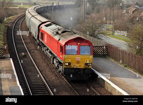 Dbs Class 66 Loco 66034 Hauls The 1250 Drax Power Station To Immingham