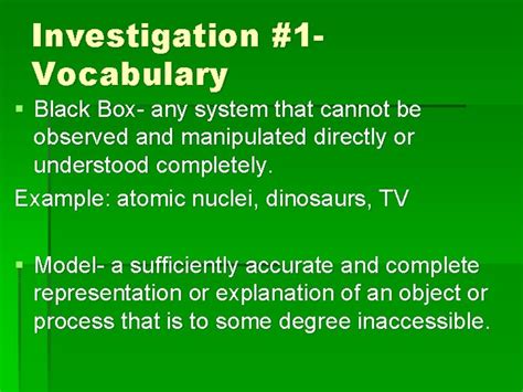 Investigation 1 Part 1 Essential Question 1how Can