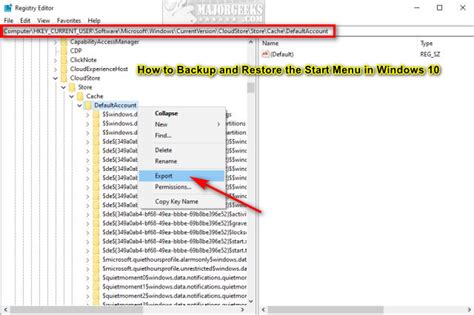 How To Backup And Restore The Start Menu In Windows 10 MajorGeeks