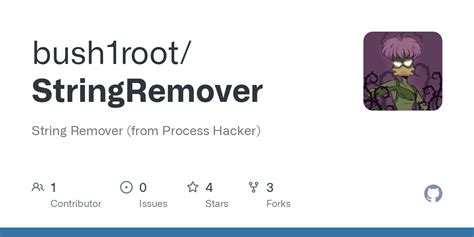 Github Bush1rootstringremover String Remover From Process Hacker