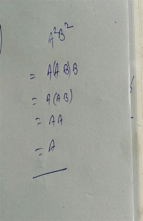 let a and b be square matrices of same order satisfying a b