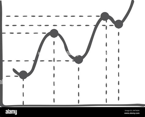 Smooth Line Chart Doodle Data Diagram Icon Stock Vector Image And Art Alamy