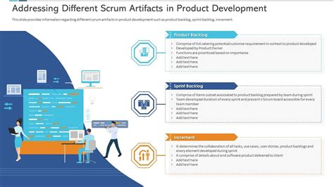 Addressing Different Scrum Artifacts In Product Development Ppt Infographics Graphics Design Pdf