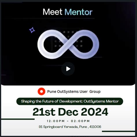 See Discover The Future Of Development With Outsystems Mentor At Outsystems User Groups Pune