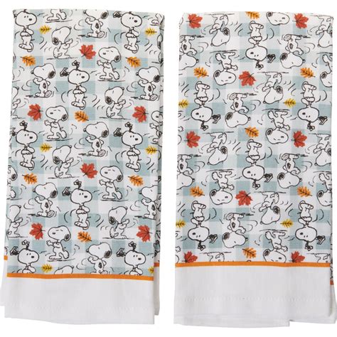 Peanuts Thankful Snoopy Kitchen Towels Set Of 2 Save 50