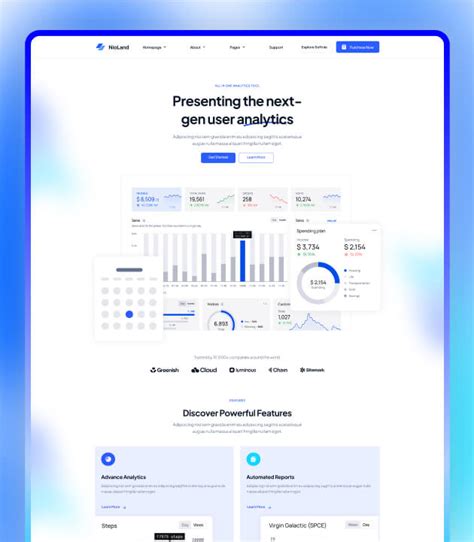 Saas And App Landing Nioland React Landing Template