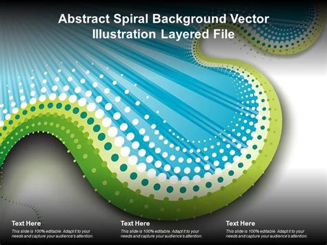 Abstract Spiral Background Vector Illustration Layered File Presentation Graphics