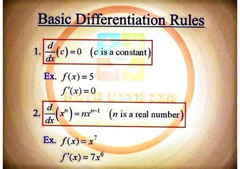 Basic Differentiation Rules At Sebastian Williams Blog