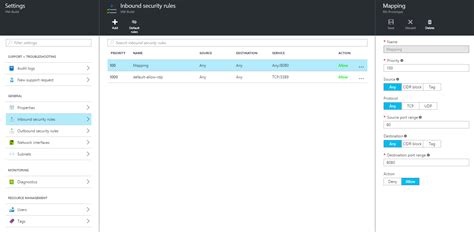 Mapping Vm On Azure How To Map Public Port 80 To Private Port 8080