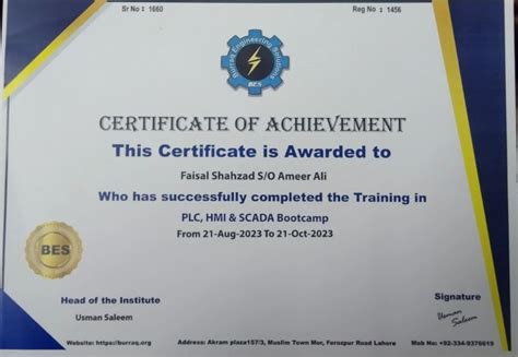 Plc Hmi Scada Industrial Automation Electrical Engineering Superior University Fyp Buraq