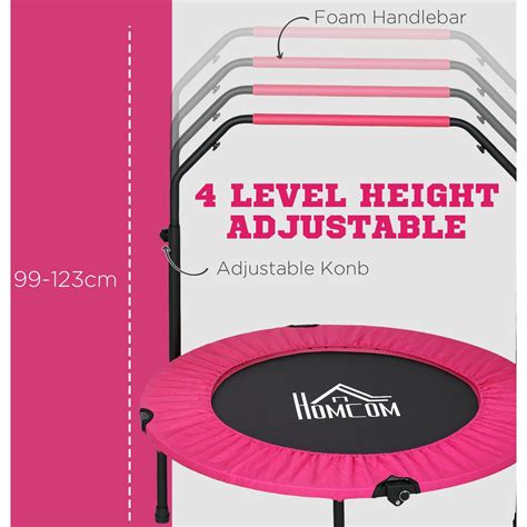 Homcom 40 Foldable Mini Trampoline Fitness