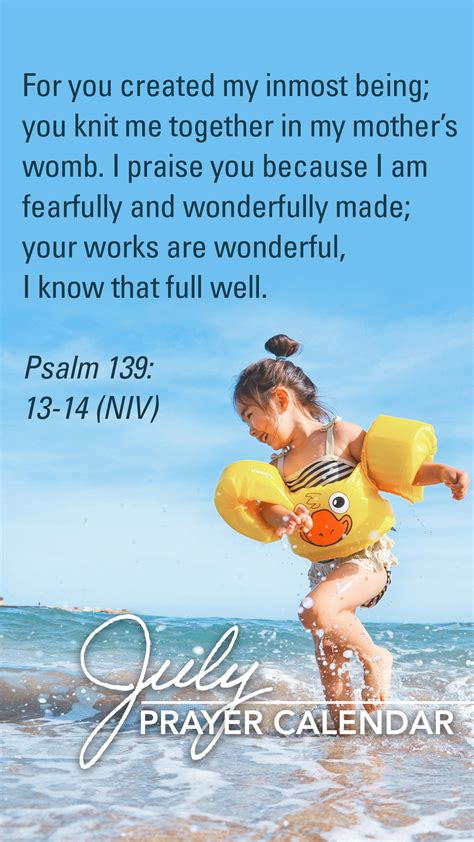 July 2024 Prayer And Praise Calendar Nurses Christian Fellowship