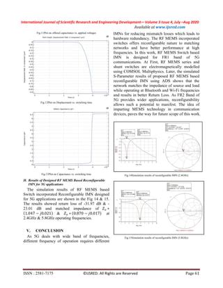 Reconfigurable Impedance Matching Network Using RF MEMS Based Switch For 5G Transceivers PDF