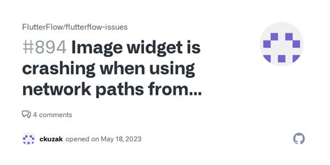 Image Widget Is Crashing When Using Network Paths From Imagekit